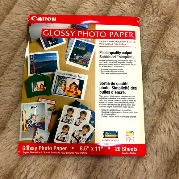 Canon | Office | Canon Glossy Photo Printer Paper Standard Size | Poshmark